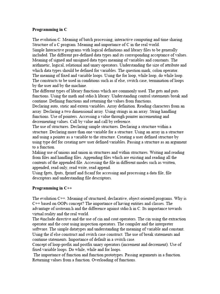 Programming In C Pdf Pointer Computer Programming C