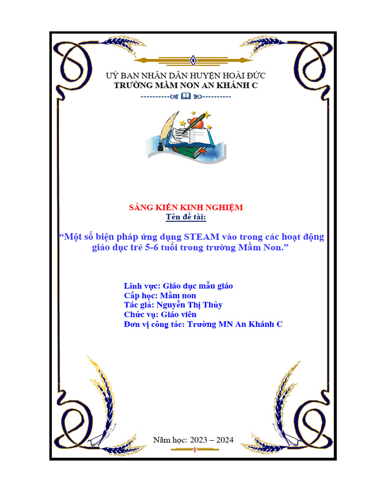 SKKN Thu 202400 | PDF