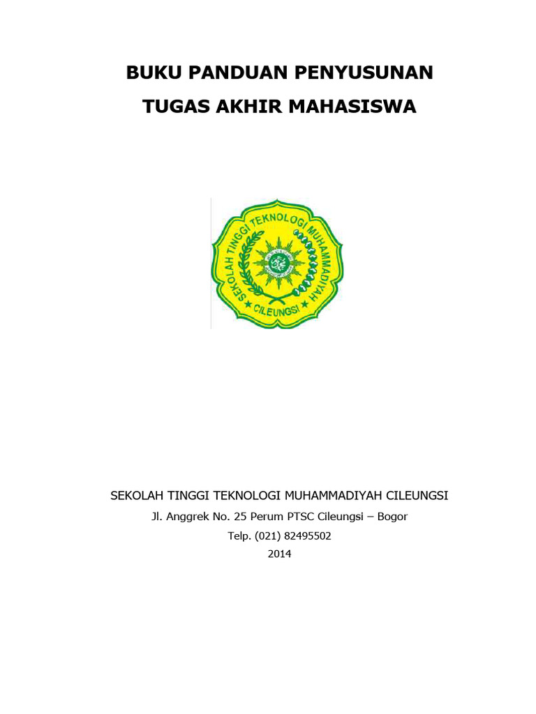 Buku Panduan Tugas Akhir | PDF