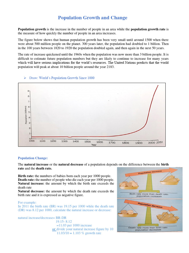 Population Pt3- Population Growth and Change | PDF | Birth Rate ...