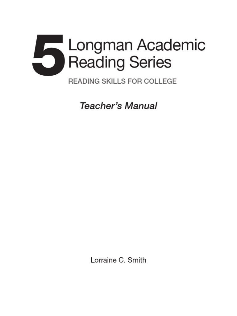 Teachers Manual | PDF | Reading Comprehension | Vocabulary