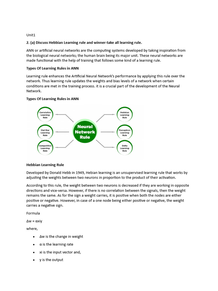 Unit 4 | PDF | Artificial Neural Network | Neuron
