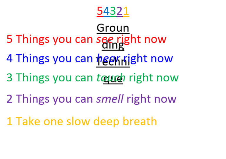 Grounding Techniques 54321 | PDF