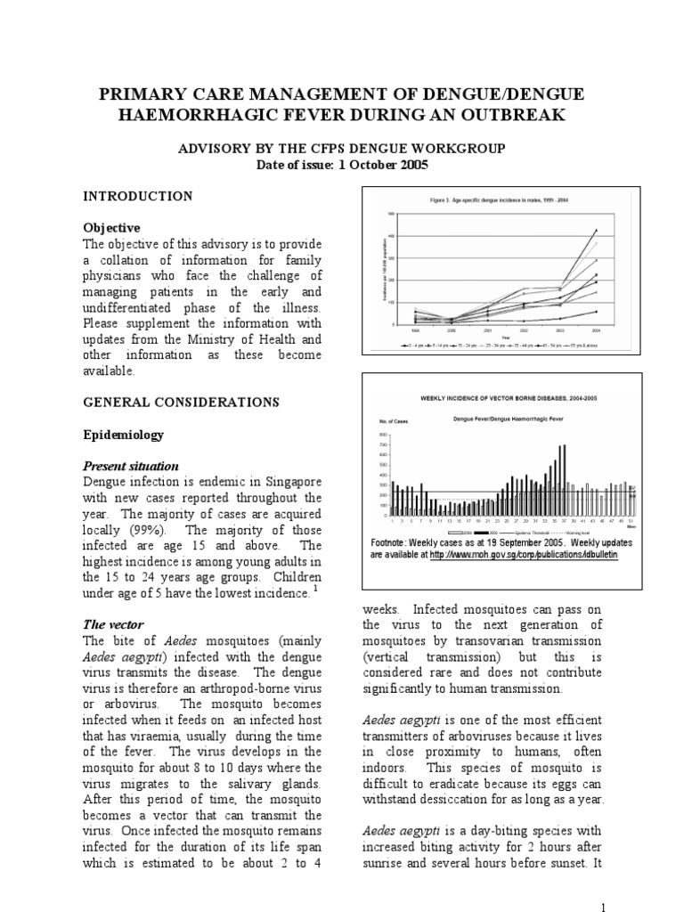 Dengue Advisory | PDF