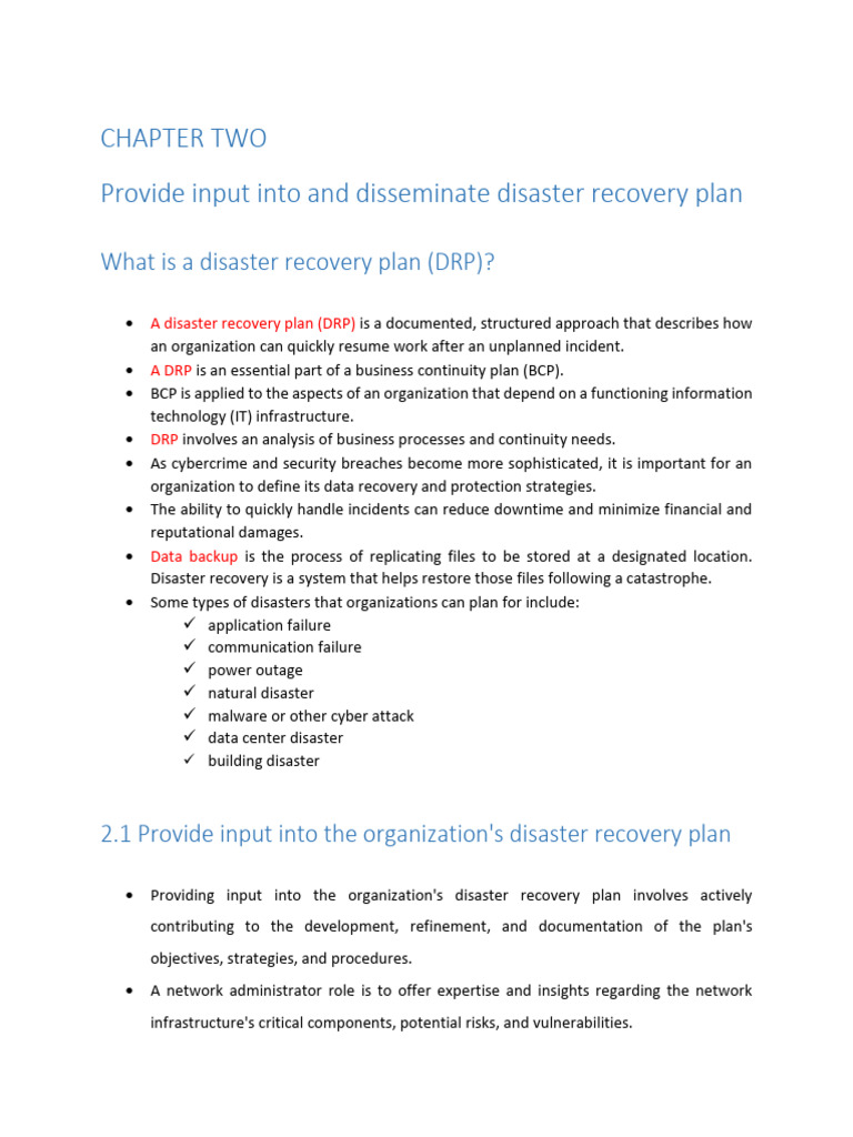 Providing Network and System Administration | PDF | Disaster Recovery | Computer Network