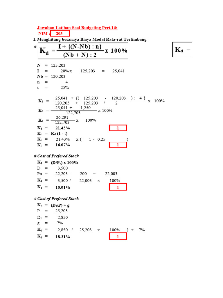Jawaban Latihan Soal Pert.16 (Ver.2022) | PDF | Pengelolaan Keuangan & Uang
