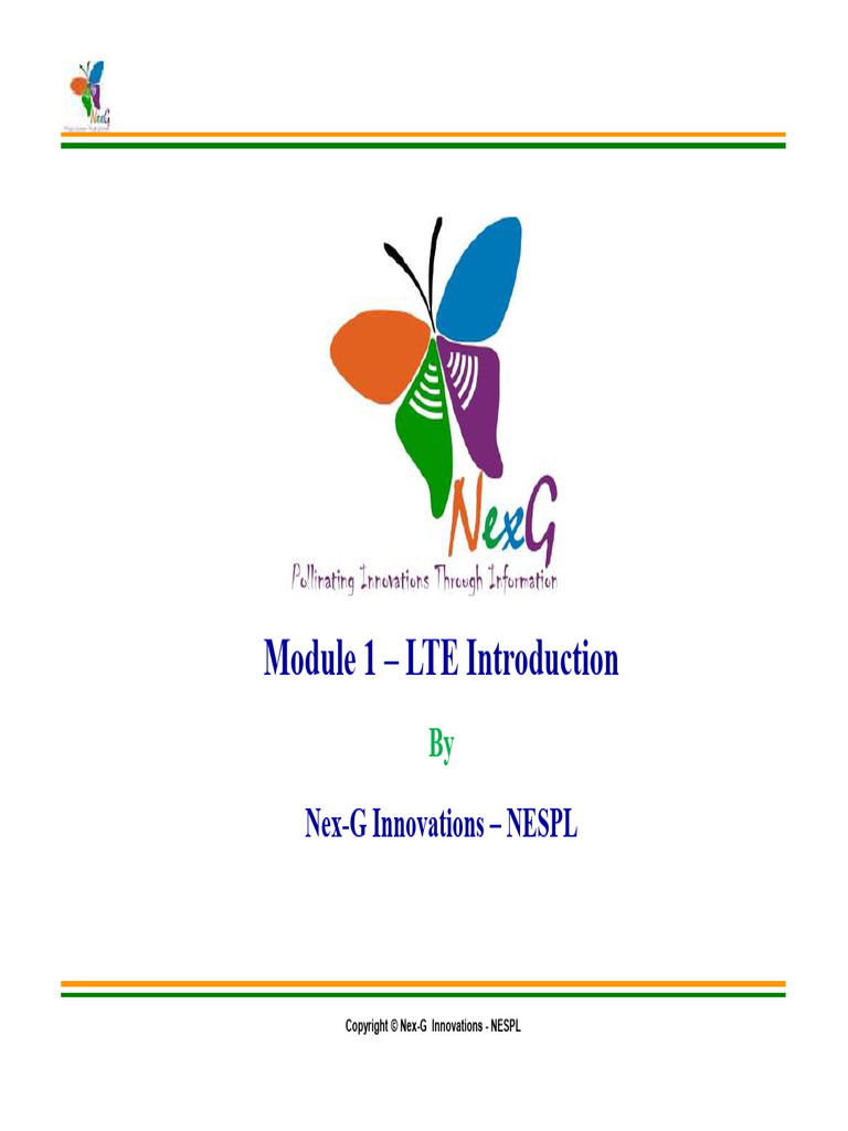 Module 1 - LTE Introduction Ver 1.0 | PDF | Lte (Telecommunication) | Mimo