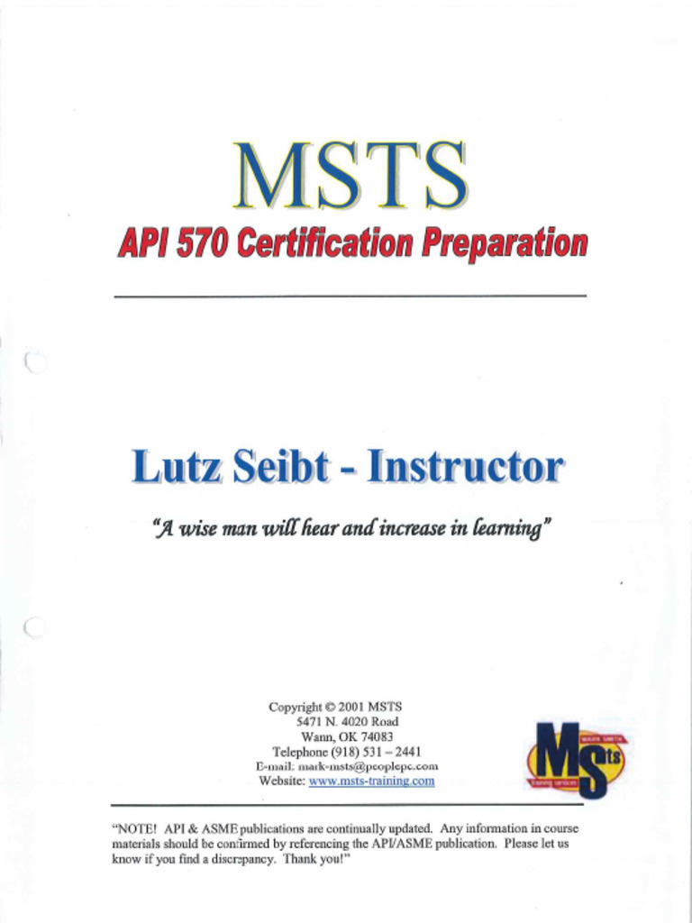 API 570 Combined (IDC) | PDF