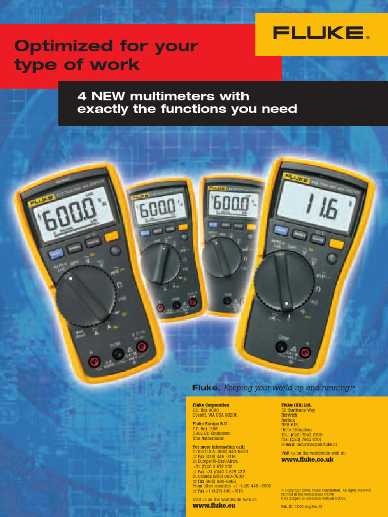 Fluke 115 Datasheet - v0 - 04.05.2018 | PDF | Alternating Current ...