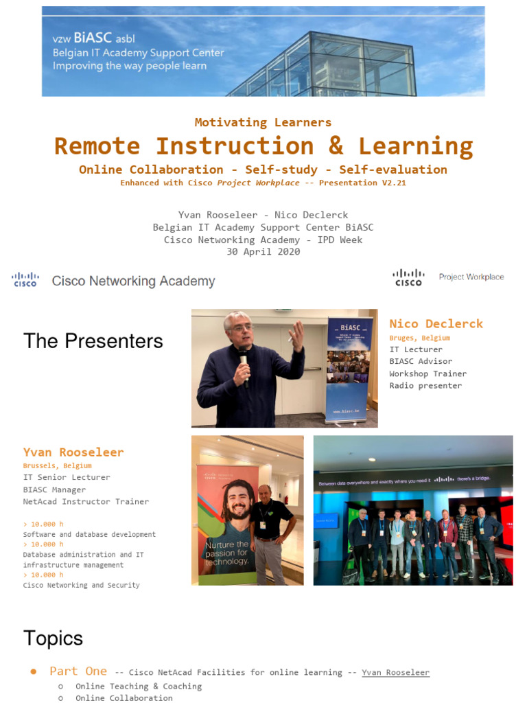 Best Practices for Remote Instruction Part 1 (v2-21) | PDF | Educational Technology | Learning