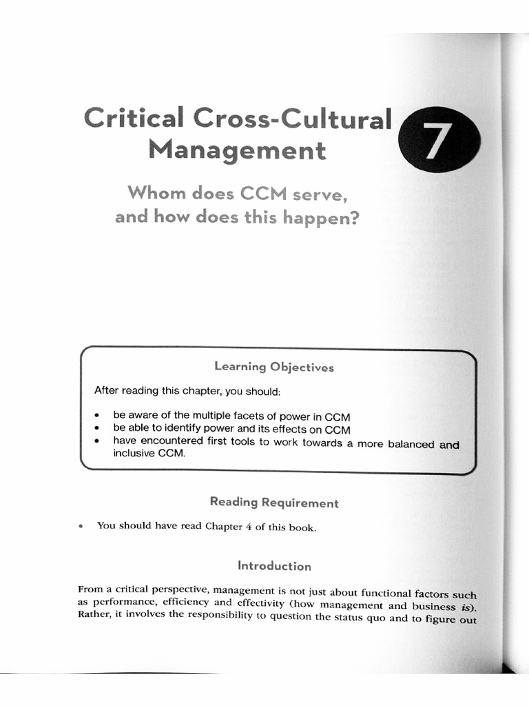 Mahadevan 2023 - CCM Chapter 7 - Critical CCM | PDF