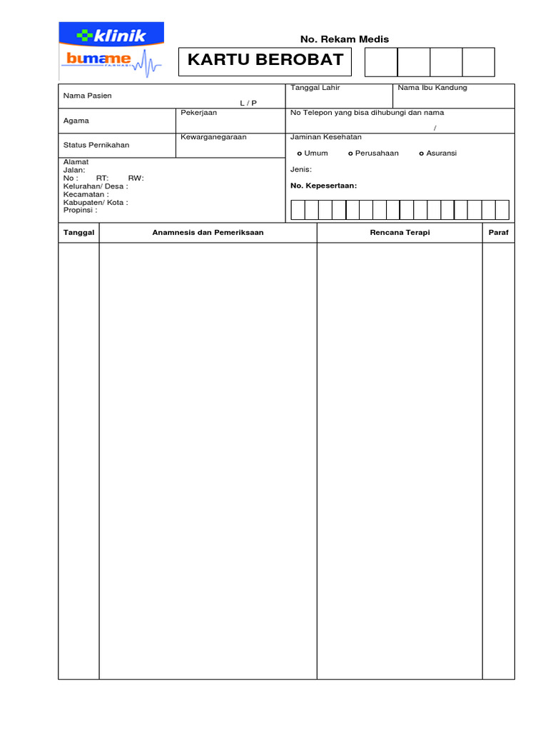 Bumame Status Pasien | PDF