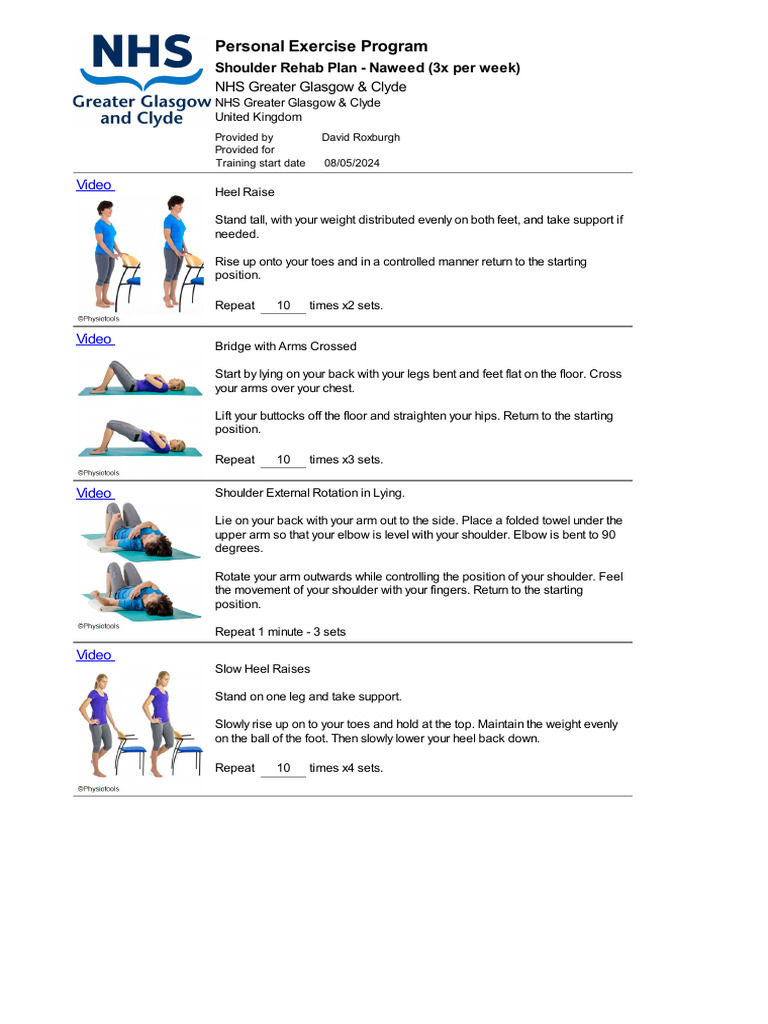 PhysioTools ExercisesShoulders | PDF | Anatomical Terms Of Motion | Anatomy