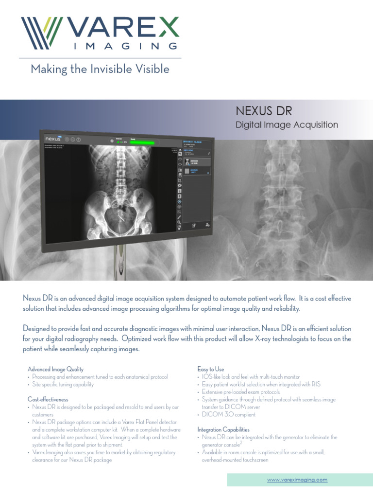 Nexus DR For Varex Rev G | PDF | Computer Hardware | Radiography