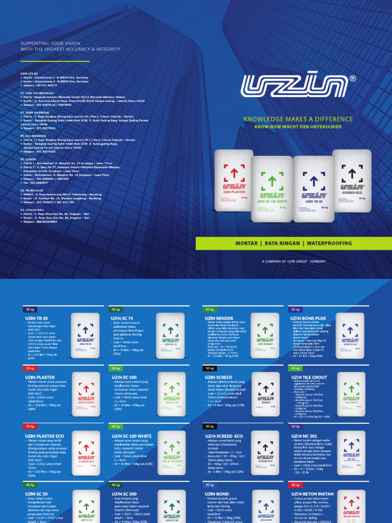 Katalog Uzin | PDF