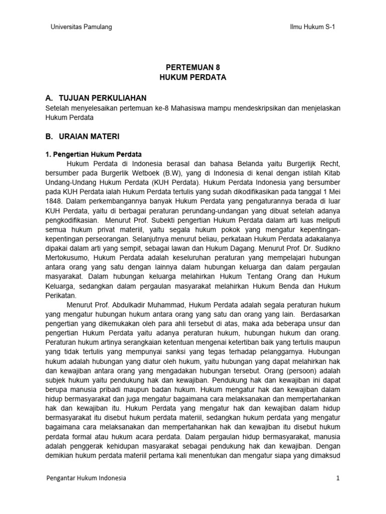 Pertemuan 8 | PDF