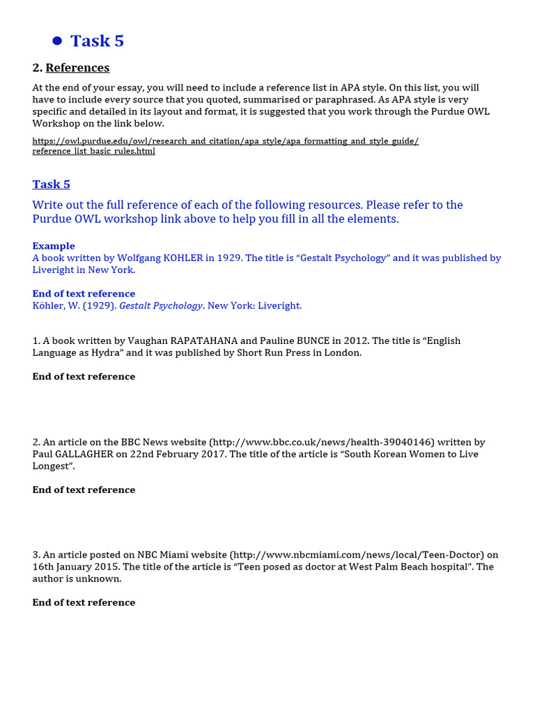 Unit 9B - Task 5 - Ss Sheet To Complete | PDF