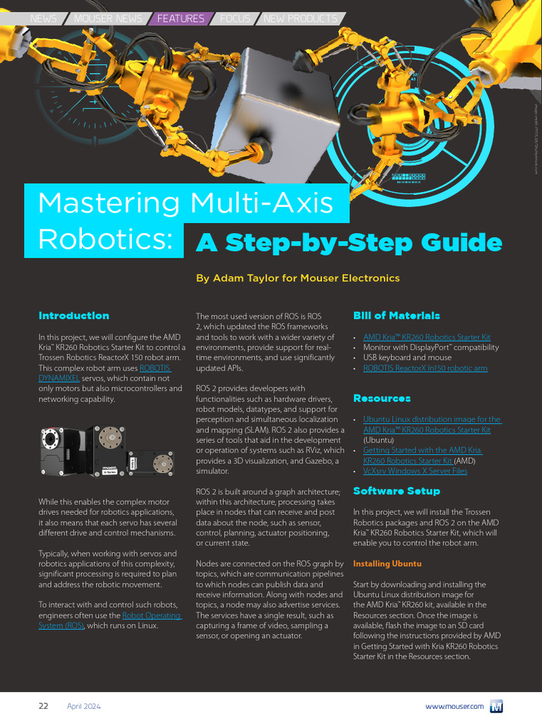 Mastering Multi-Axis Robotics:: A Step-by-Step Guide | PDF | Robotics | Computer Engineering