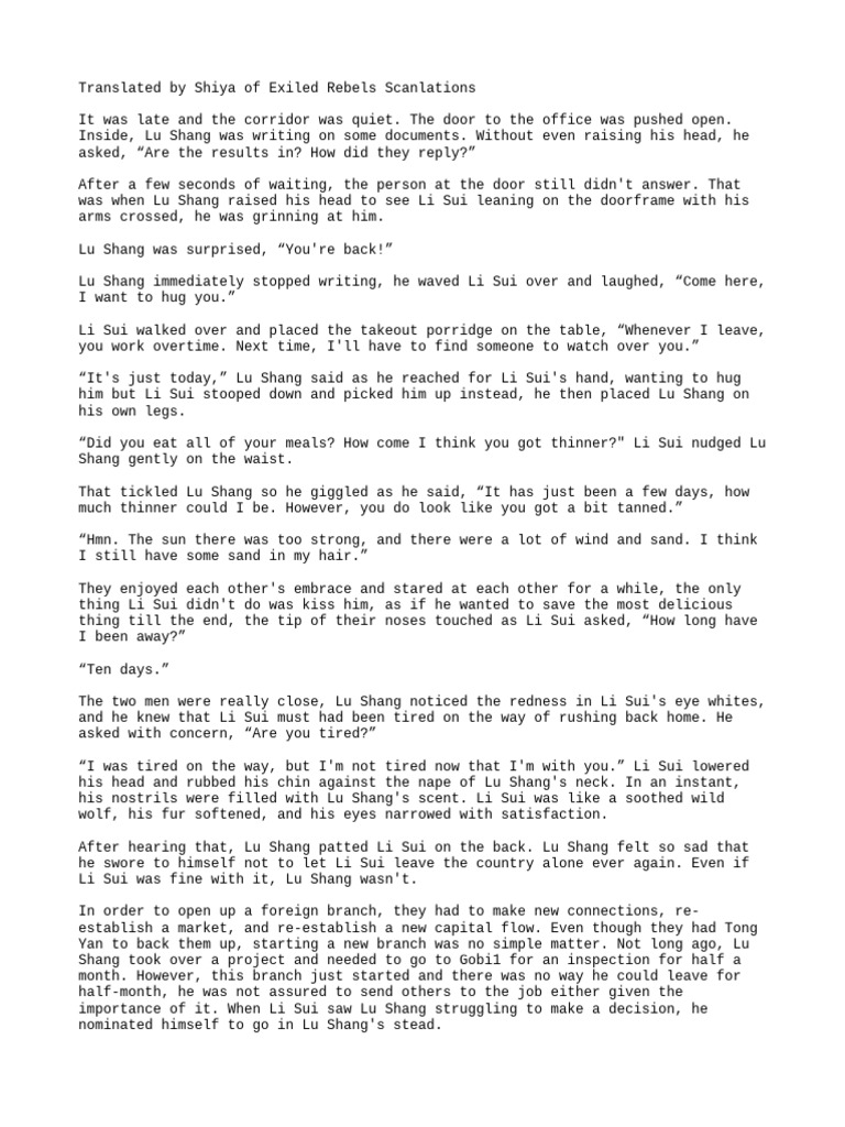 Lu Shang and Li Sui's Reunion Moments | PDF