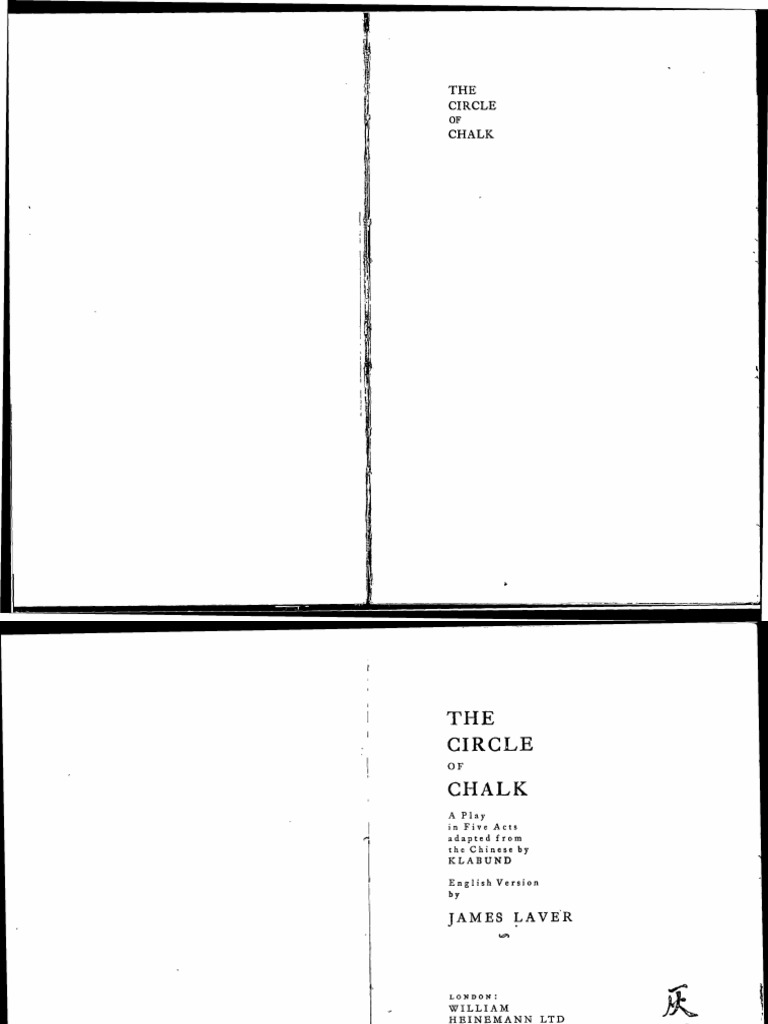 Klabund's The Circle of Chalk | PDF
