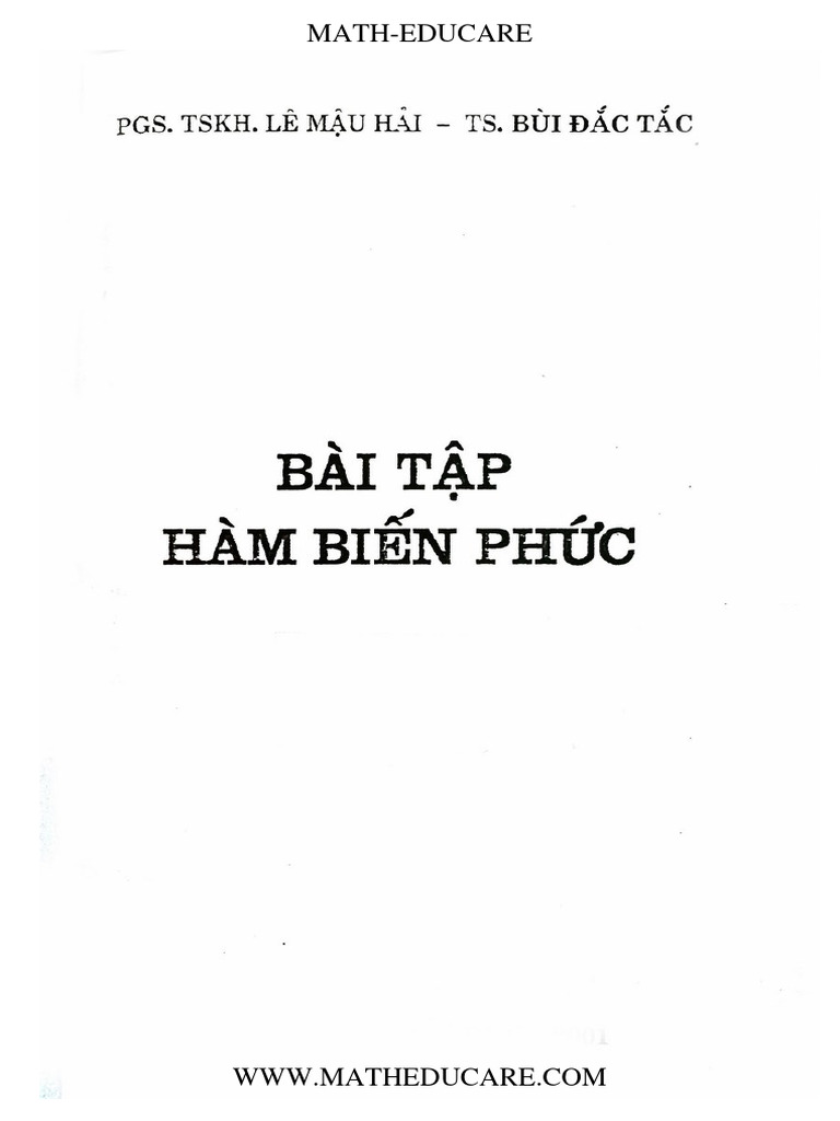 Bai Tap Ham Bien Phuc | PDF