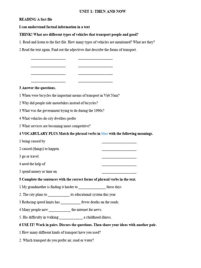 Reading Tieng Anh Lop 9 Friend Plus | PDF | English Language | Science