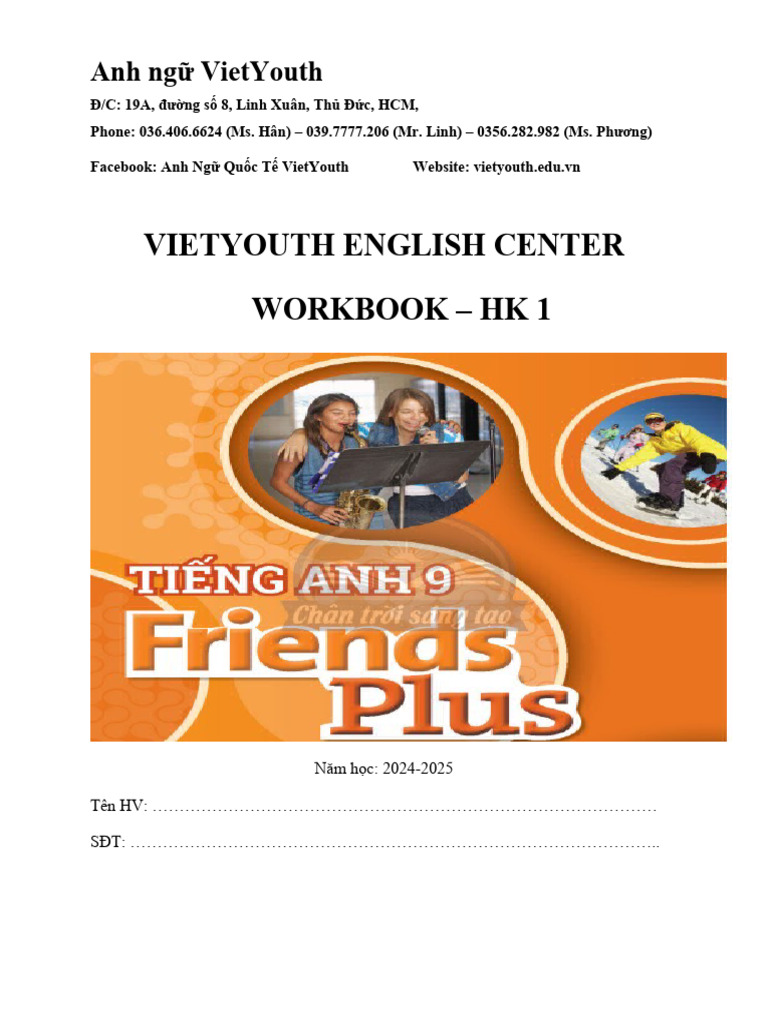 Lơp 9 - friend plus - HK 1 - 2024-2025 (1) | PDF | Transport | Planets