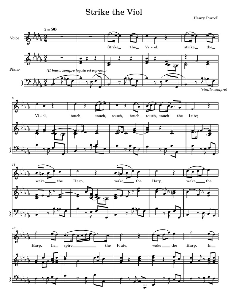 Strike - The - Viol BB Minor | PDF | String Instruments | Chordophones