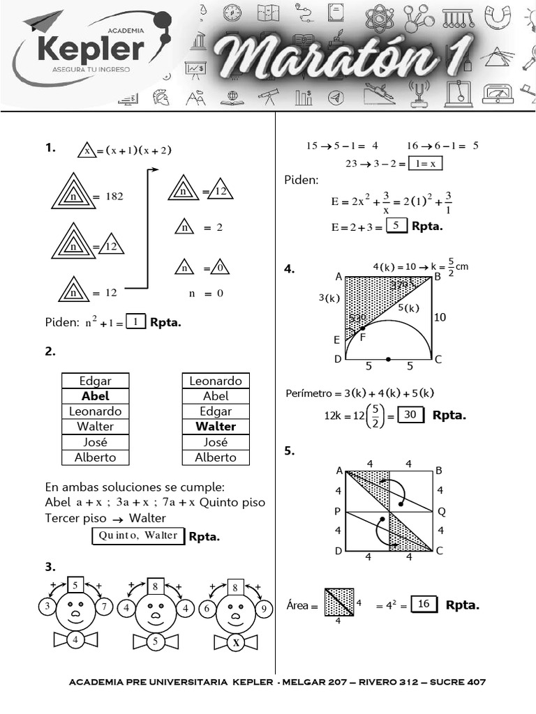 Maraton Nº1 Solucion | PDF
