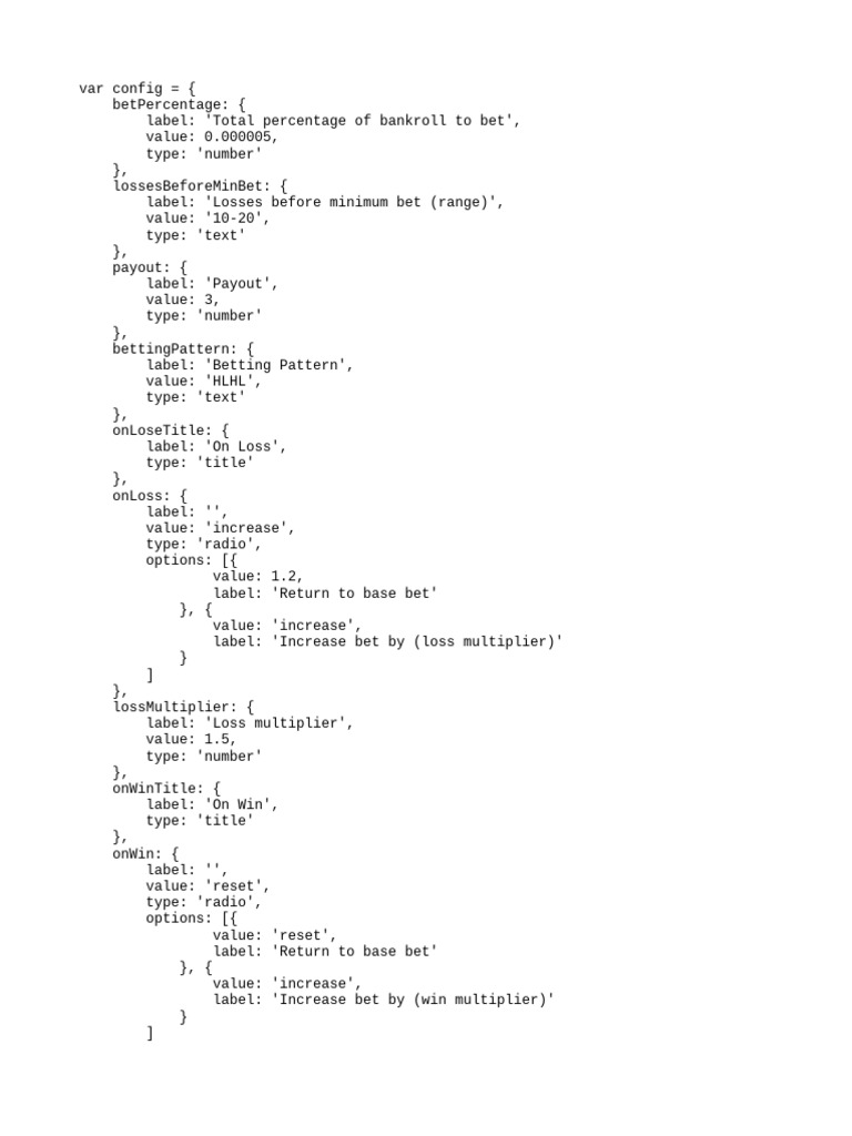 Var Config | Download Free PDF | Gambling | Wagering