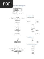 Drop Wall Design Specifications | PDF | Civil Engineering | Nature