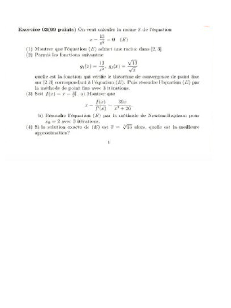 METHODE NUMERIQUE NEW-pt Fixe | PDF
