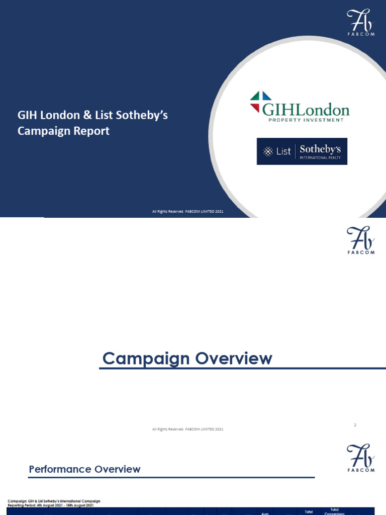 1-GIH-LSB-Campaign Report (Aug 2021) - To Client | PDF | Search Engine ...