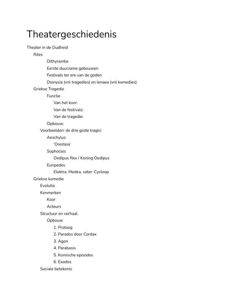 Theater History | PDF