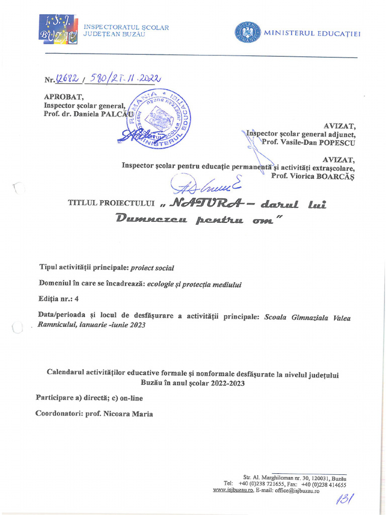 Proiect Verde 1 | PDF