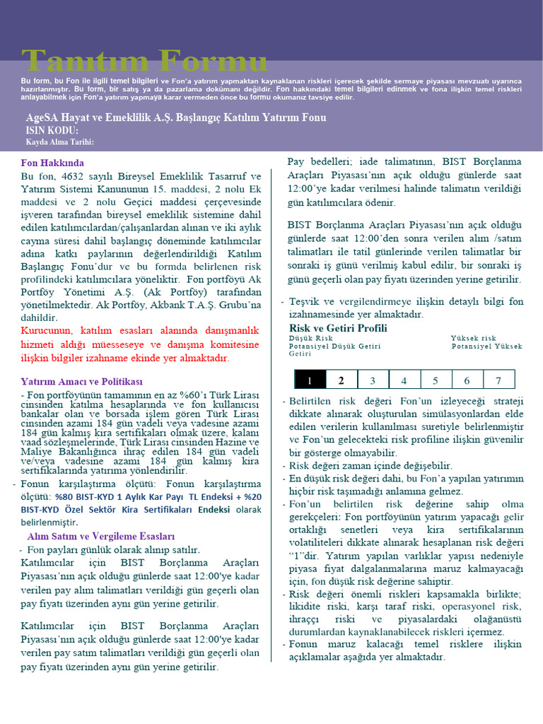 Avj Tanitim Formu 01 11 2023 | PDF