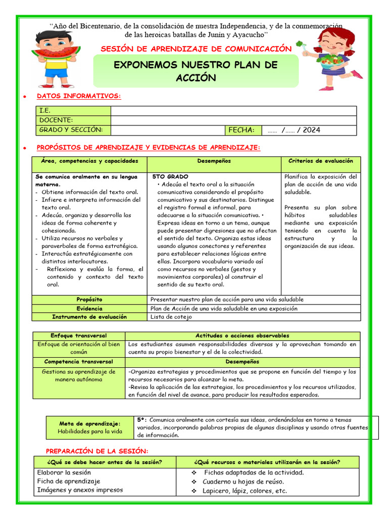 Ses-Viern-Com - Exponemos Nuestro Plan de Acción | PDF | Aprendizaje ...