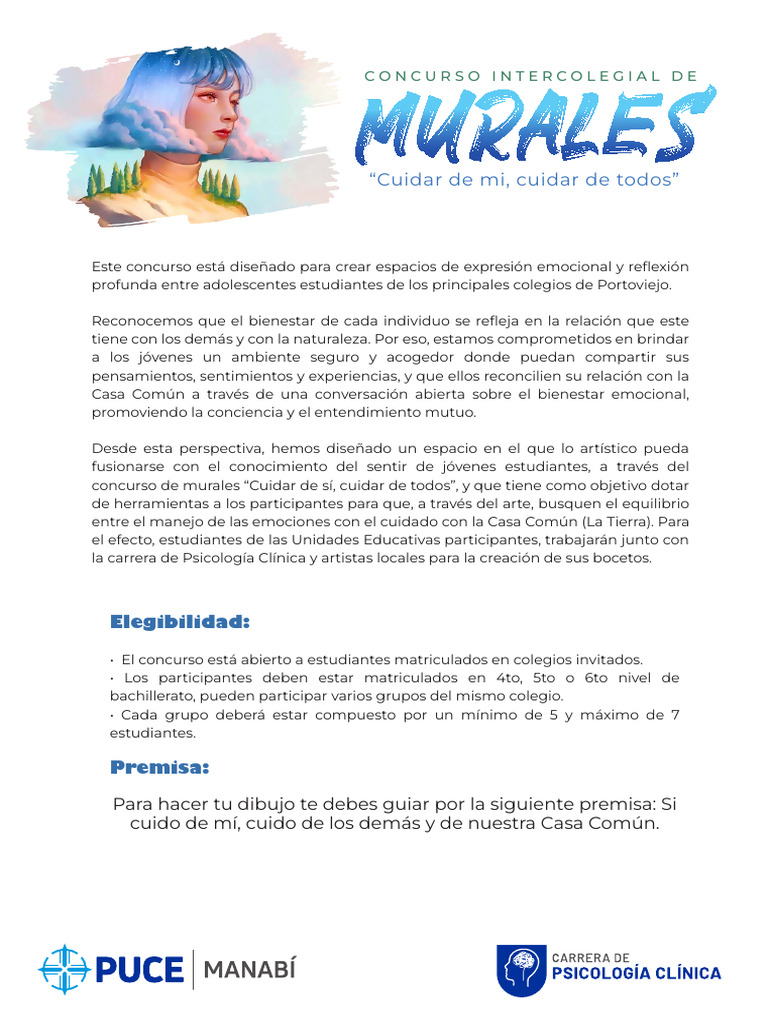 BASES CONCURSO MURALES Psicología | PDF | Las emociones | Diseño