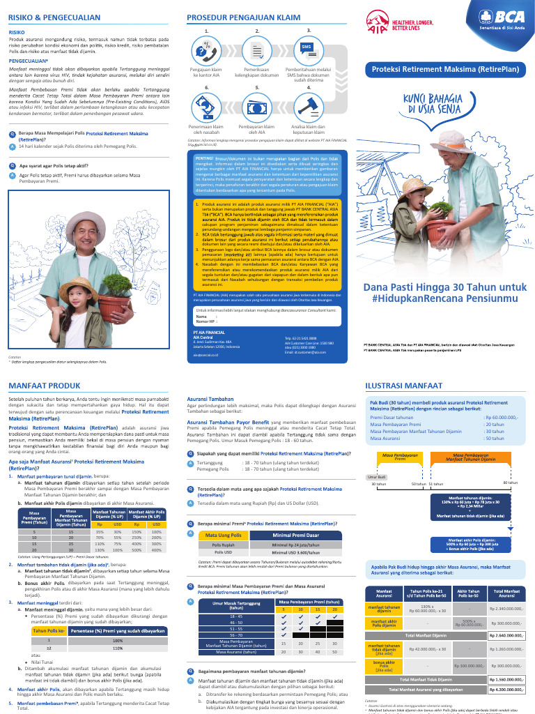 Brosur Retireplan Final | PDF