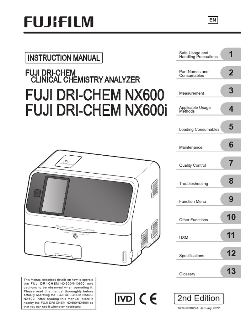 Fuji Drichem Nx600 | PDF | Electromagnetic Interference | Waste