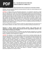 TRF 6-9: Teacher Reflection Insights | PDF | Teachers | Learning