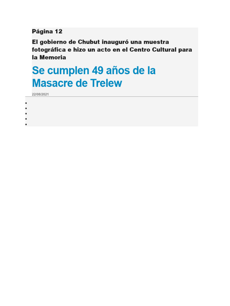 Notas Periodisticas 2021 | PDF