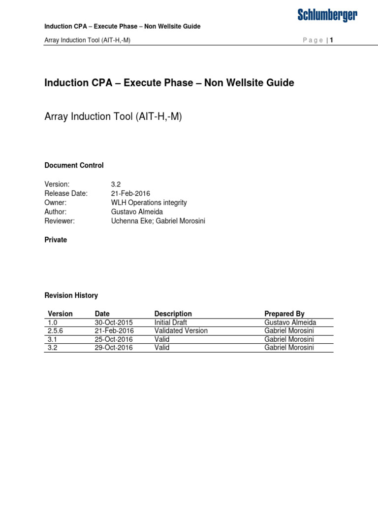 AIT - Induction - Non Wellsite Guide Execute-V3 - 2 - 6227760 - 02 ...