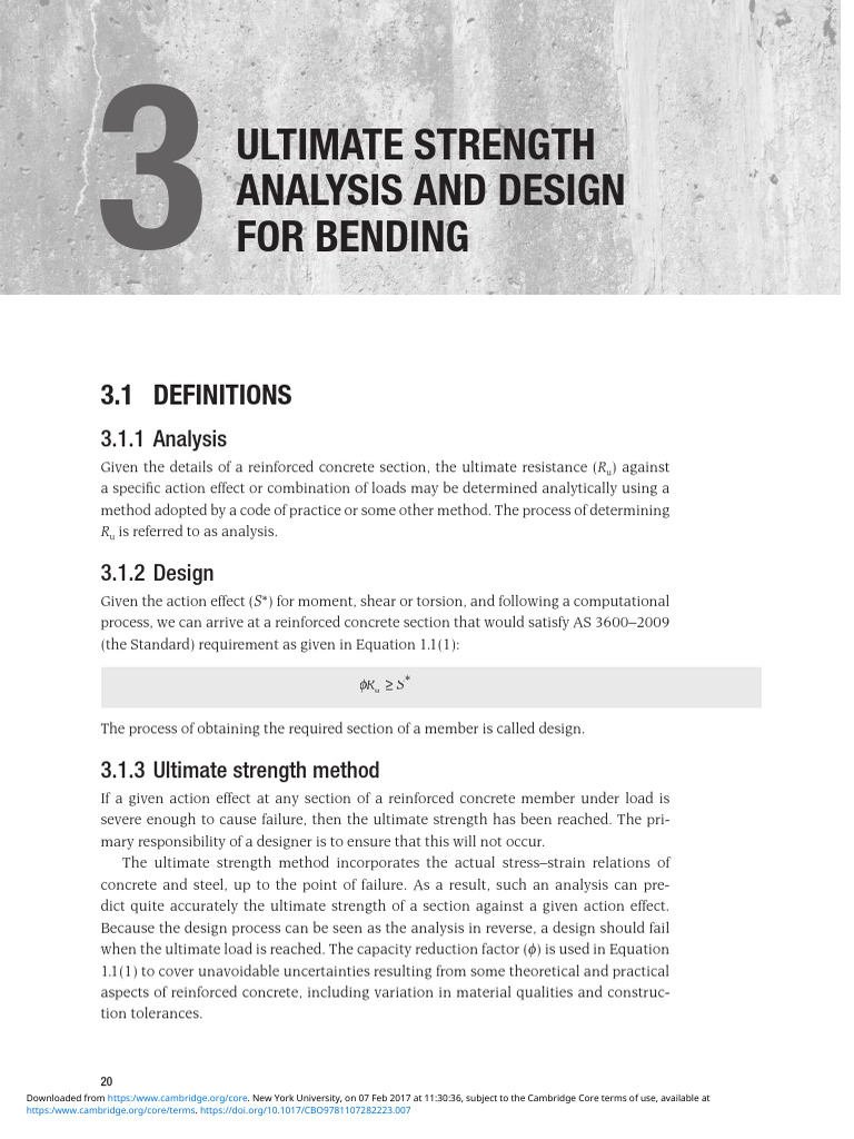 Ultimate Strength Analysis and Design For Bending | PDF | Strength Of ...