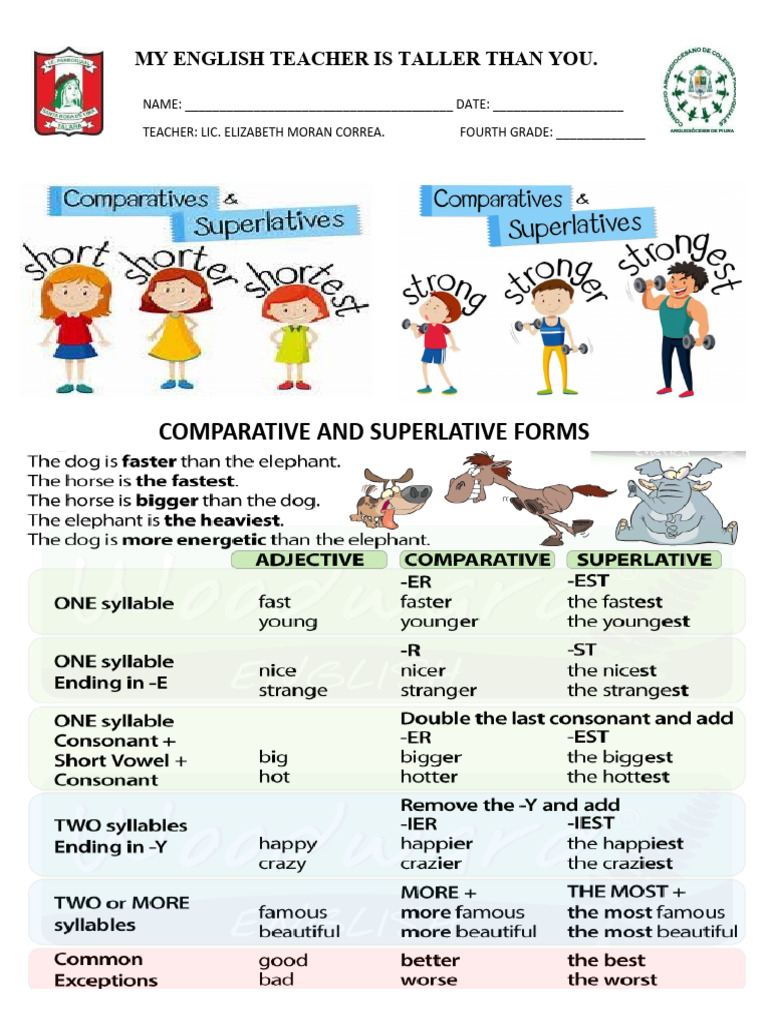 Comparative Forms Exercises Guide | PDF