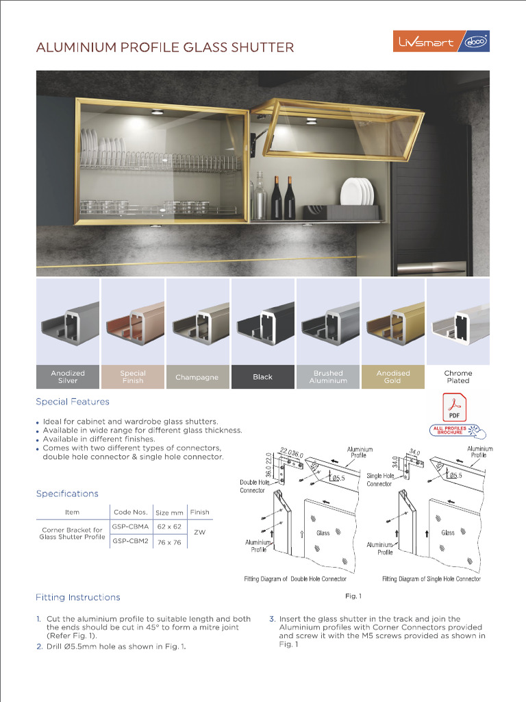 Aluminium Glass Shutter Profiles | PDF