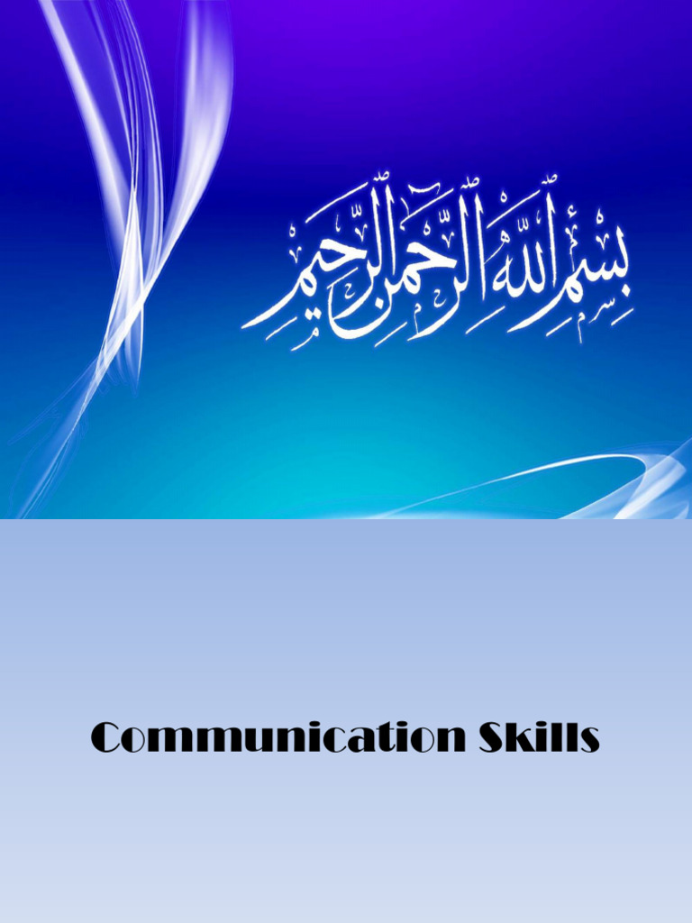 (Introduction) Communication Skills | PDF | Communication | Nonverbal Communication