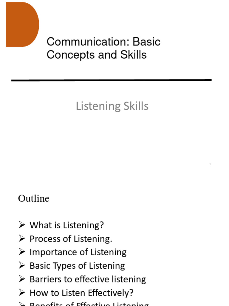 CS - Lecture 11 - Listening Skills | PDF | Communication | Nonverbal Communication