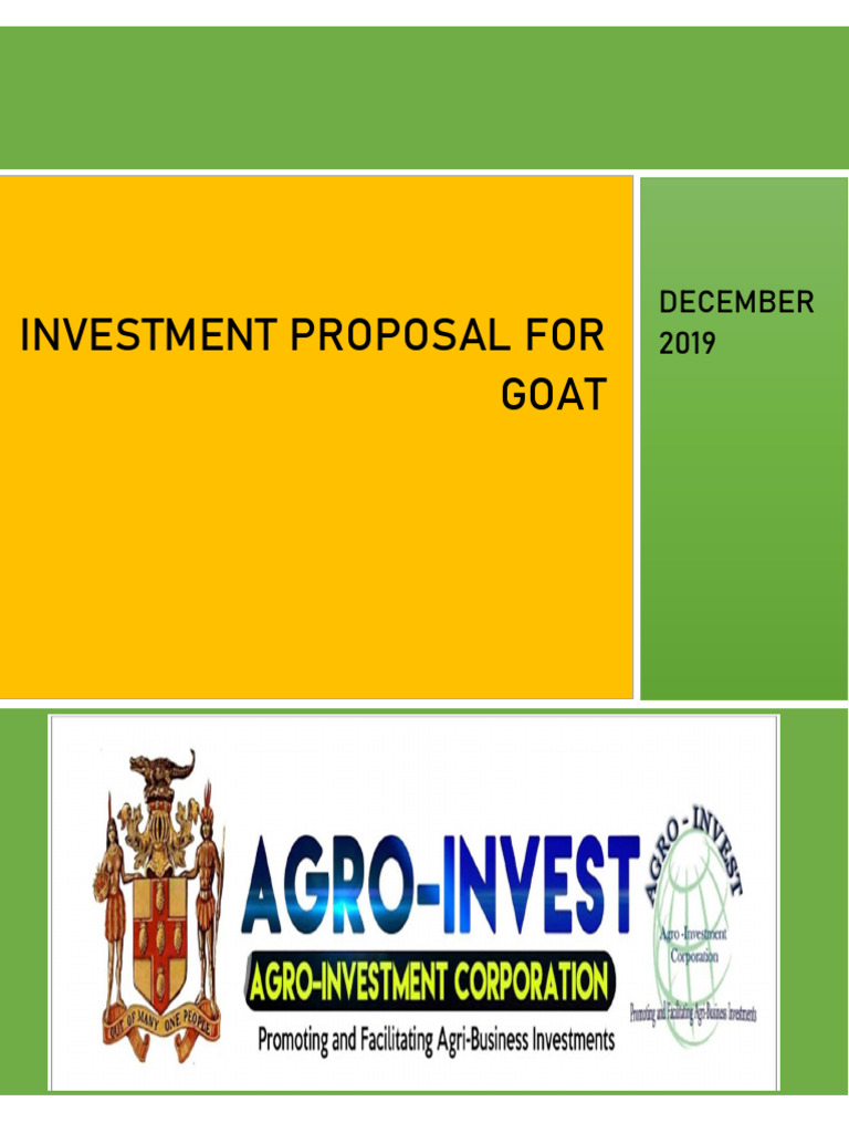 Goat Farming Investment Proposal | PDF | Internal Rate Of Return | Goat